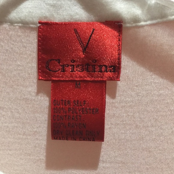 V Cristina | Tops | Cristina V White Blouse | Poshmark